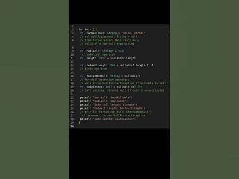 How to Eliminate NullPointerExceptions with Kotlin Null Safety - YouTube