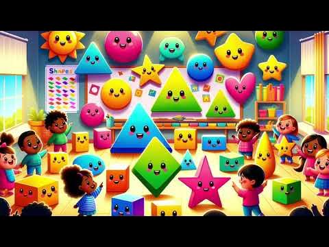 Shapes Are All Around #shapesforkids #shapeslearning #kidssongs - YouTube