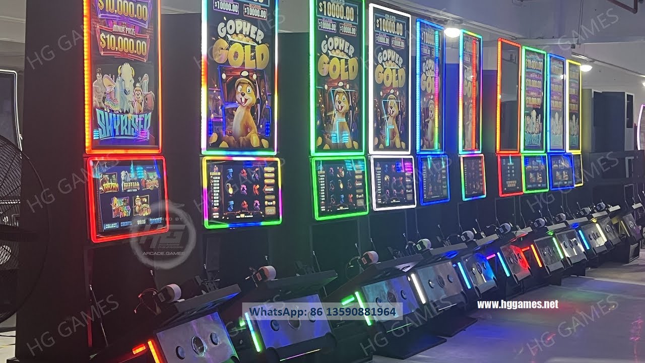 Luxury 43" + 23.6" Metal Vertical Skill Slot Game Machine,Skyriser ...