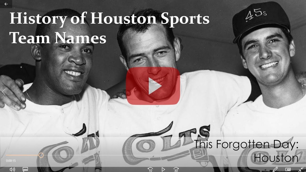 TFD: History of Houston Sports Team Names - YouTube