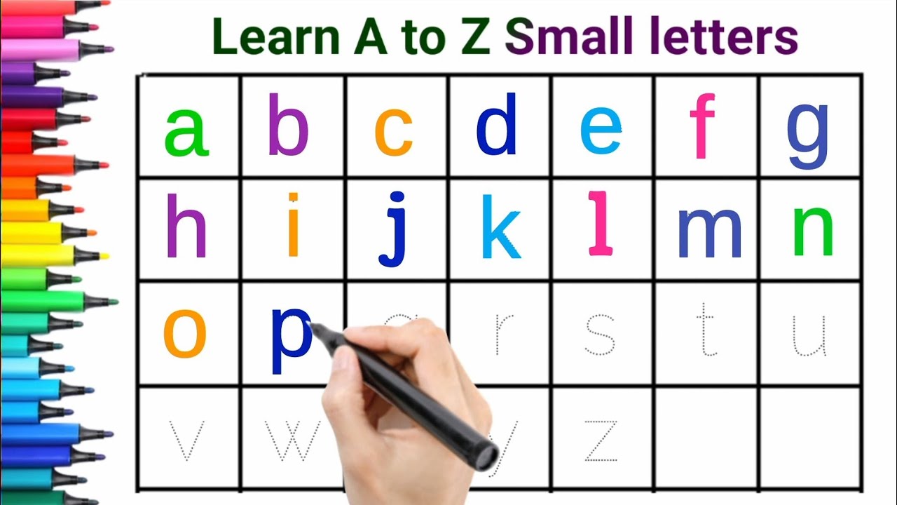 abcd writing | Small letter abc writing| Learn to write alphabet | 01 ...