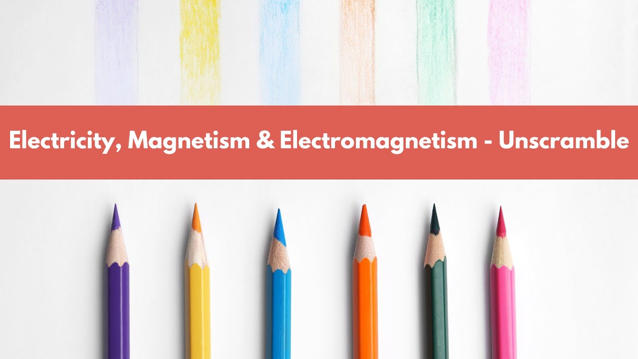 ELECTRICITY MAGNETISM AND ELECTROMAGNETISM SCIENCE - SCRAMBLE WORDS ...