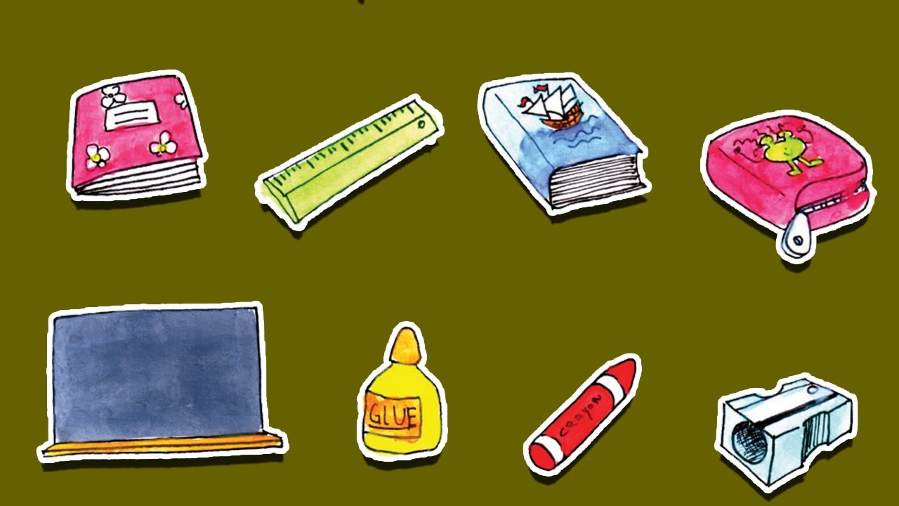 Learn English for Kids - 06. SCHOOL THINGS - YouTube