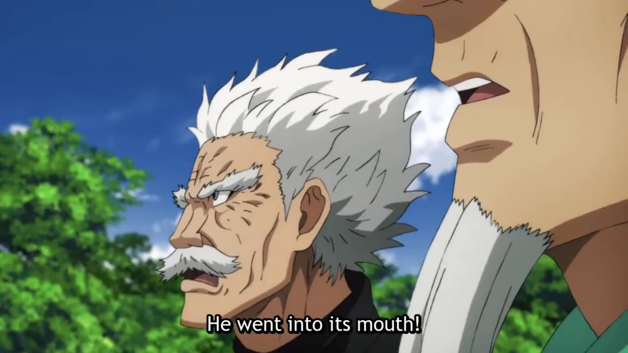Saitama vs Elder Centipede One Punch Man English SUB - YouTube