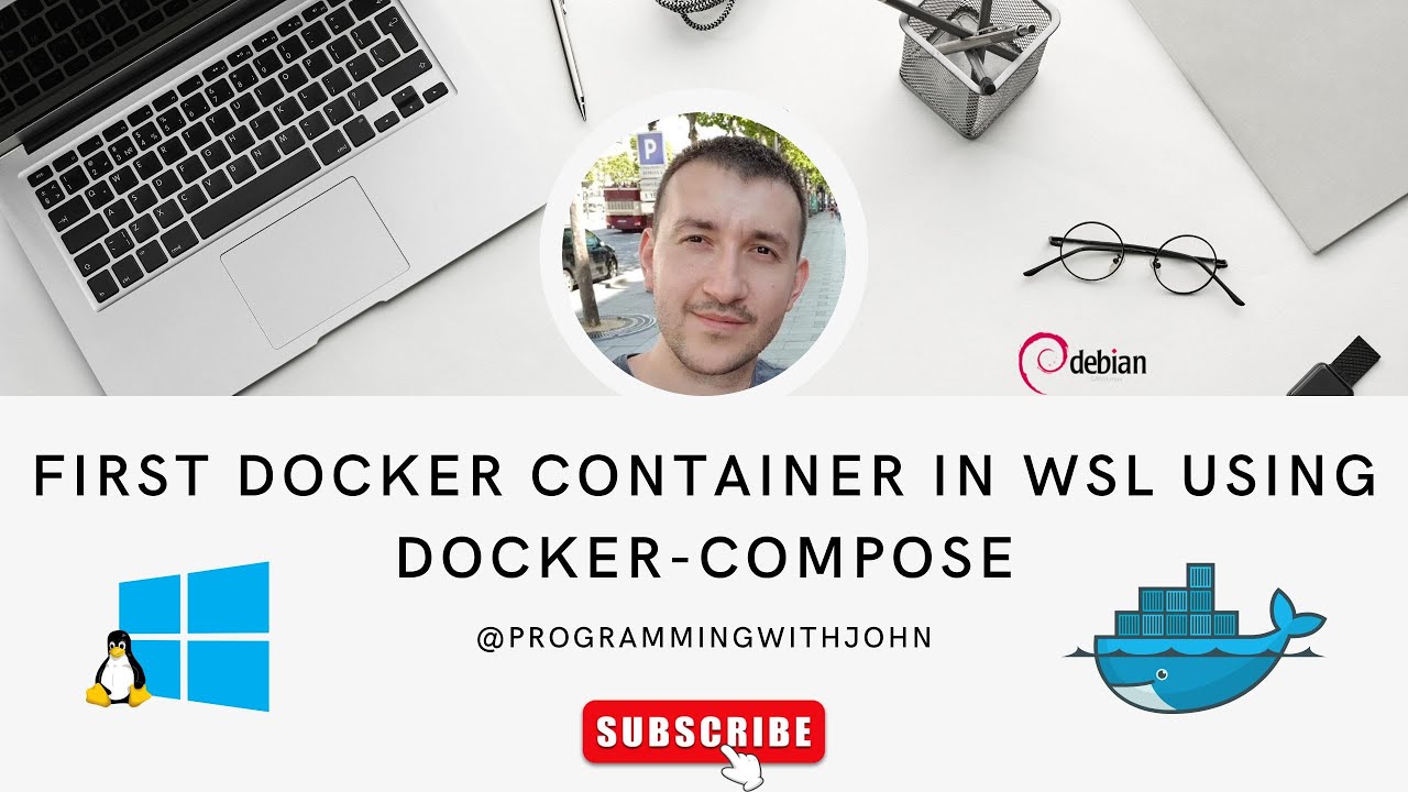 First Docker Container In Wsl Using Docker Compose Youtube