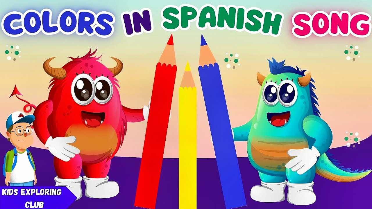 Learn Colors in Spanish & English | Bilingual Color Song for Kids ...