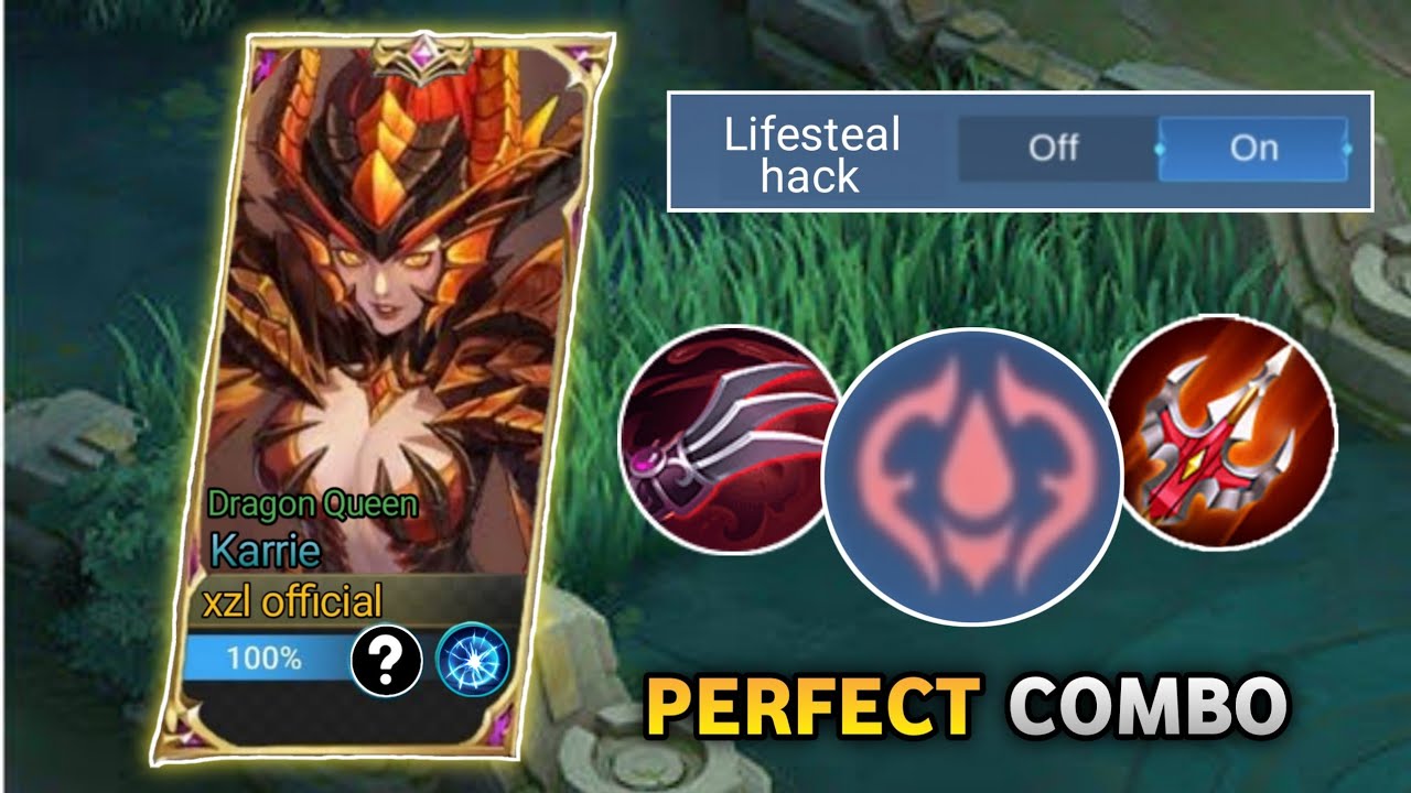 KARRIE DOUBLE LIFESTEAL BUILD🔥 PERFECT COMBO IN THIS KARRIE NEW META ...