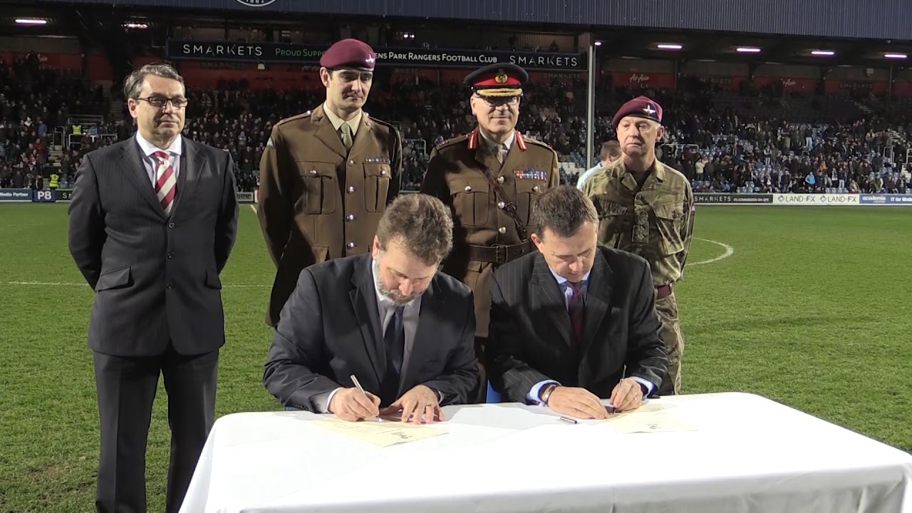 QPR Sign The Armed Forces Covenant - YouTube
