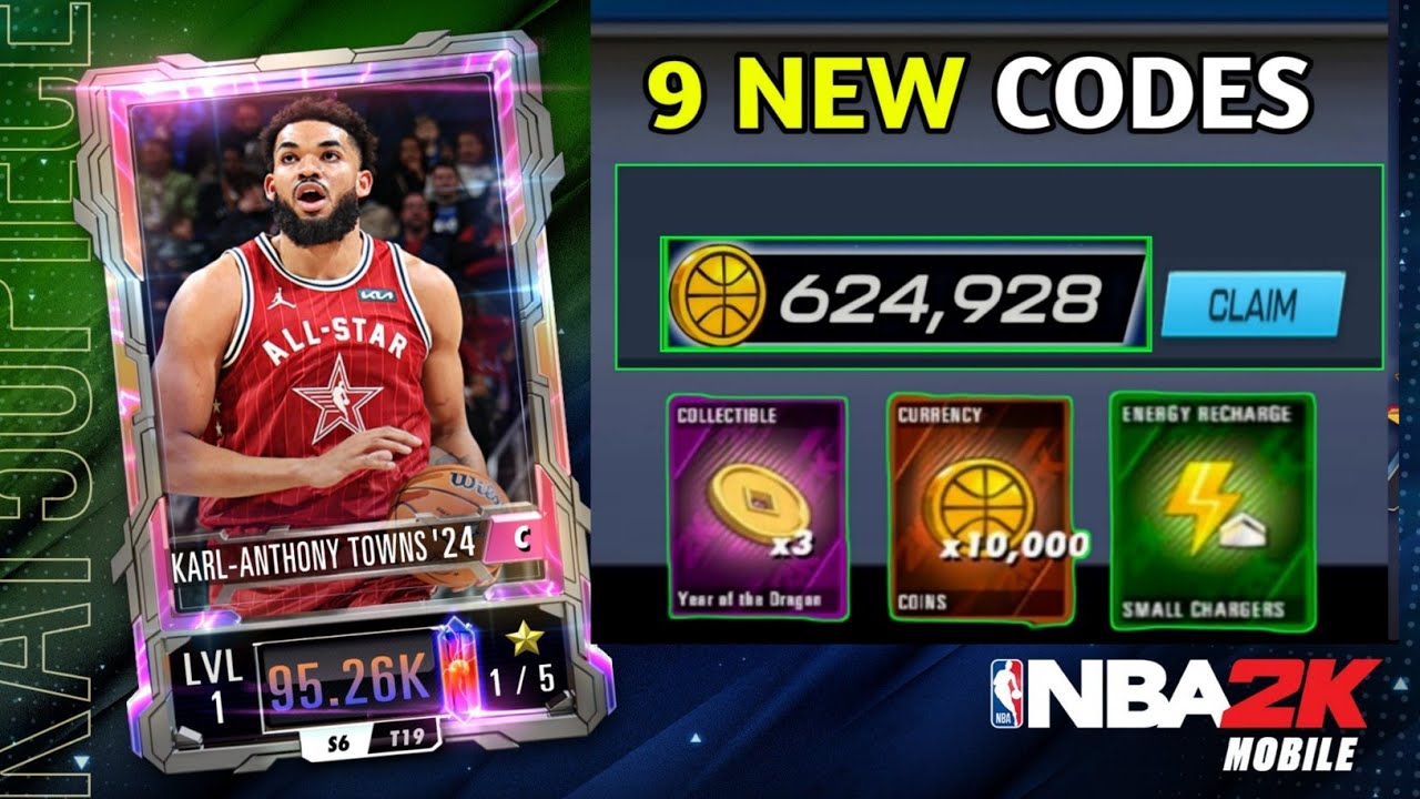 UPD⚡NBA 2K MOBILE CODES 2024 - NBA 2K MOBILE REDEEM CODES 2024 | CODE ...