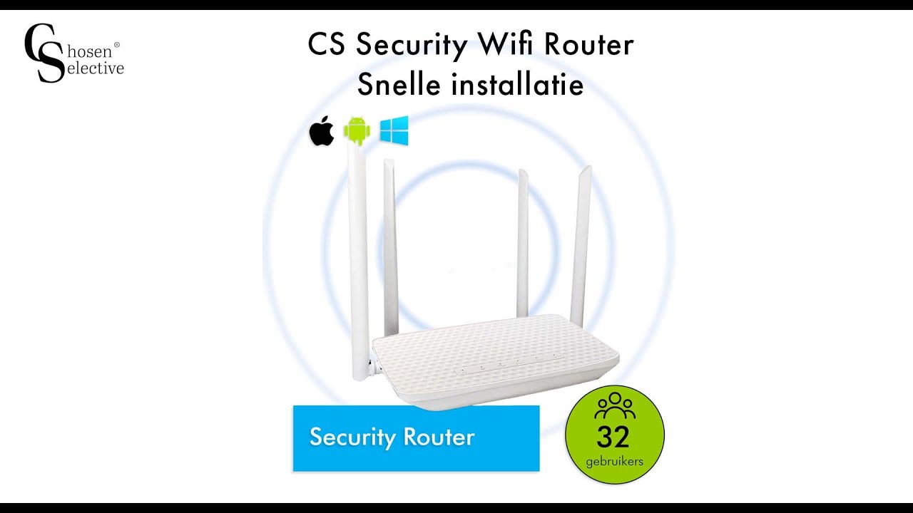CS Security Wifi Router | Snelle Installatie - YouTube