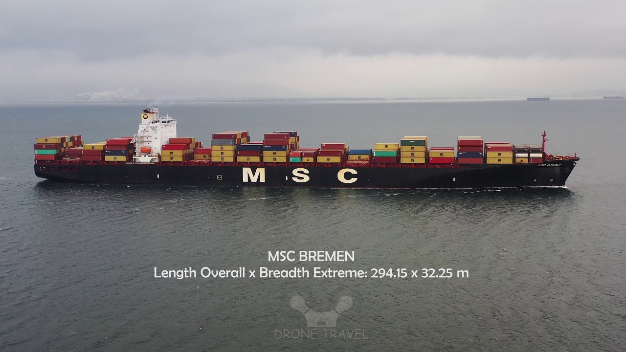 4K UHD - MSC BREMEN Container Ship IMO: 9369734 - YouTube