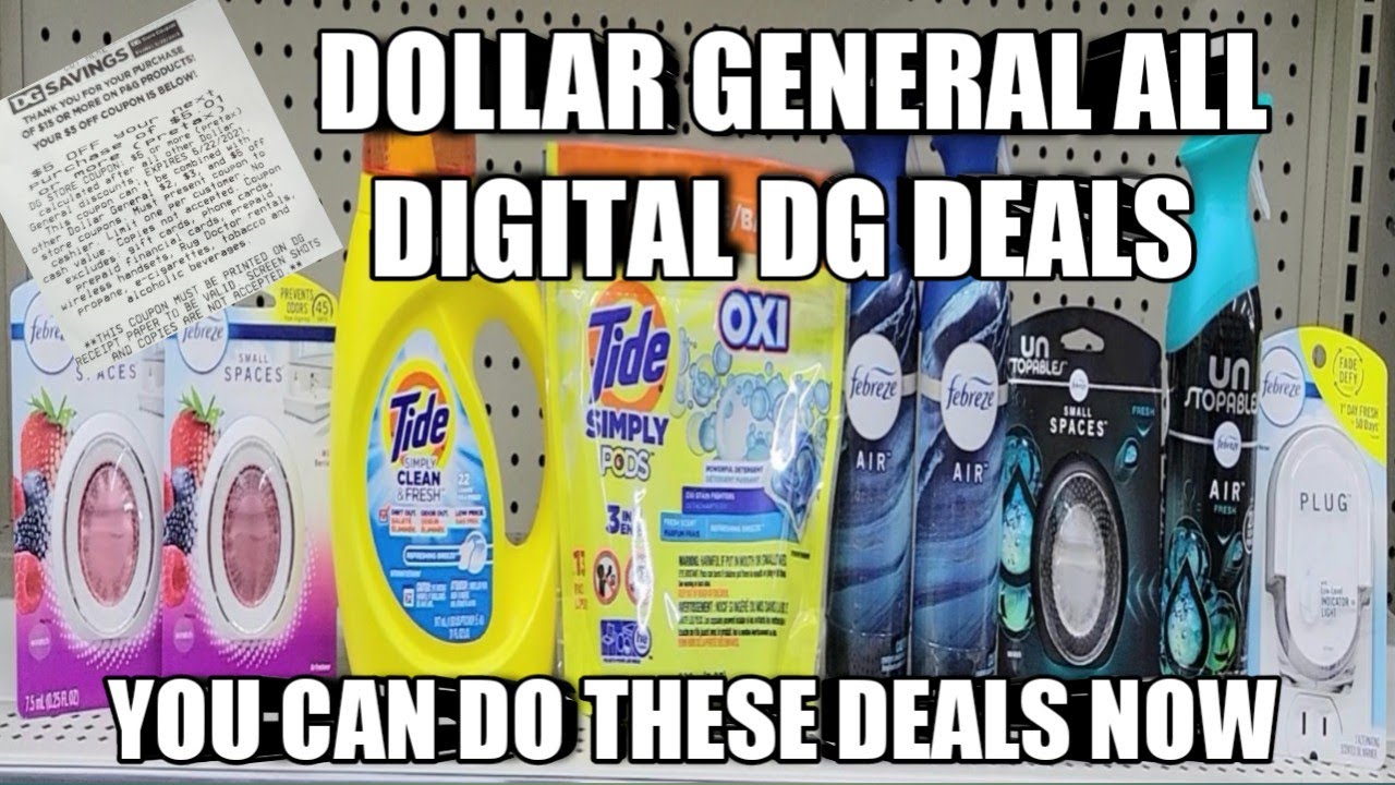 DOLLAR GENERAL ALL DIGITAL PG DEALS| YOU CAN DO THESE DEALS NOW - YouTube