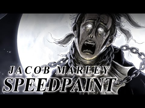 [SPEEDPAINT] The Ghost of Jacob Marley (A Christmas Carol) - YouTube