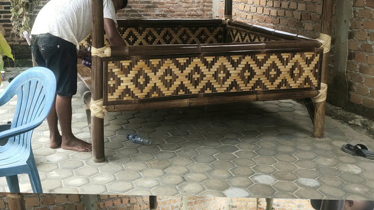 Cara Pemasangan Geribik Untuk Dinding Sandaran Gazebo Bambu # ...