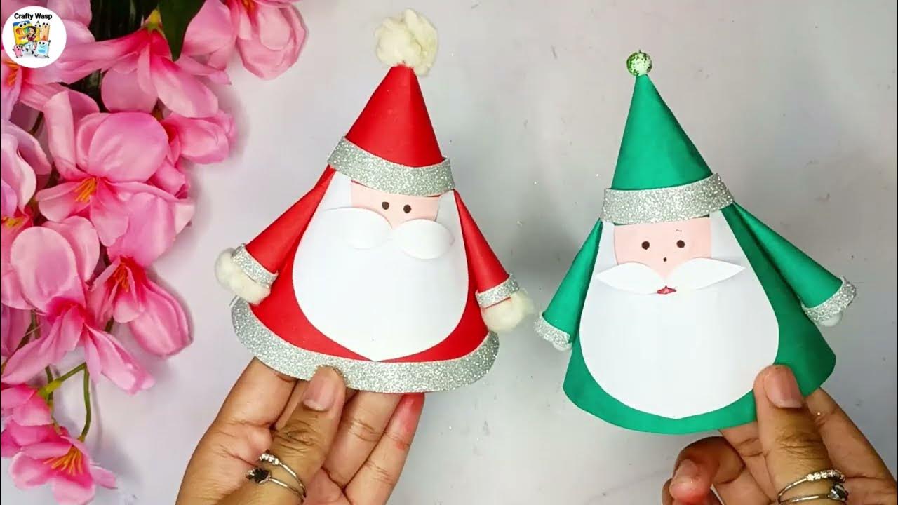 How To Make Santa Claus🎄Paper का Santa Claus कैसे बनाए Christmas Craft😍 ...