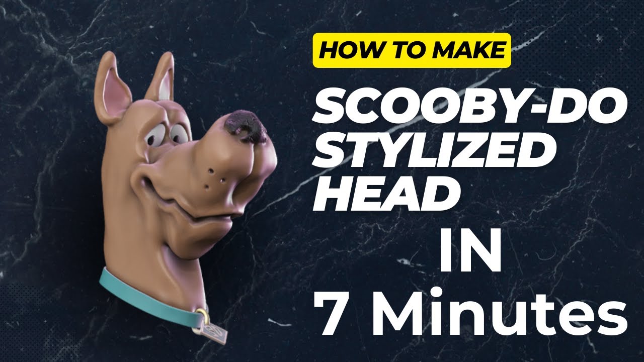 How to make Scooby Doo Stylized Head - YouTube