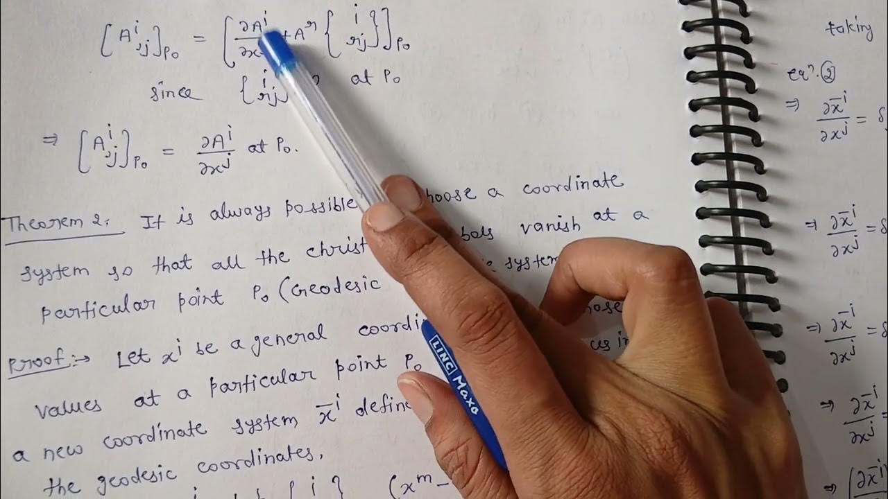 tensor analysis ( geodesic and parallelism of vectors) part 1 - YouTube