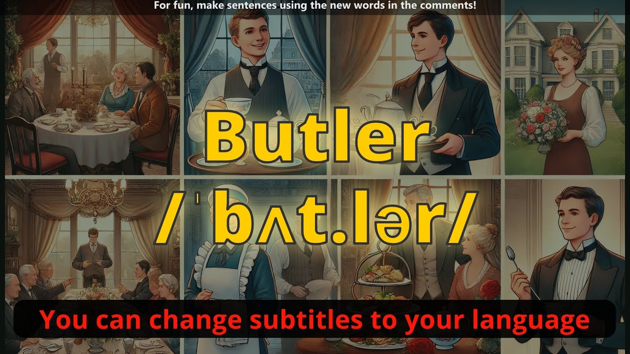Butler meaning with 5 examples - YouTube