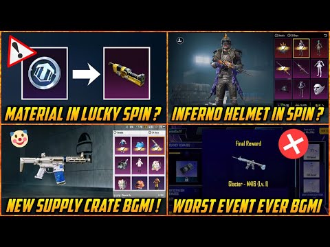 🔴 Material In Lucky Coins When ? | Inferno Helmet in Lucky Spin ? | Bgmi IPL Event Server Problem 