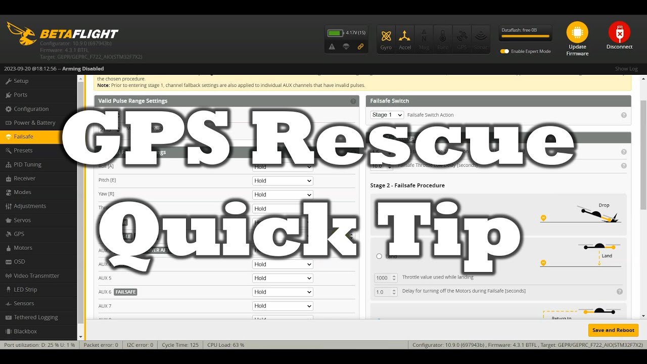 GPS Rescue Quick Tip | Should You Use Auto or Hold? - YouTube