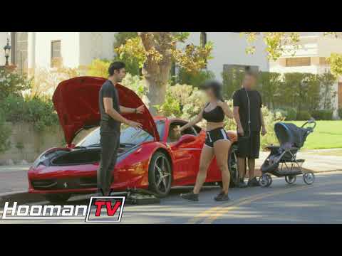 Girl leaves her Child and boyfriend for a Ferrari | Gold Digger Prank | Hooman TV