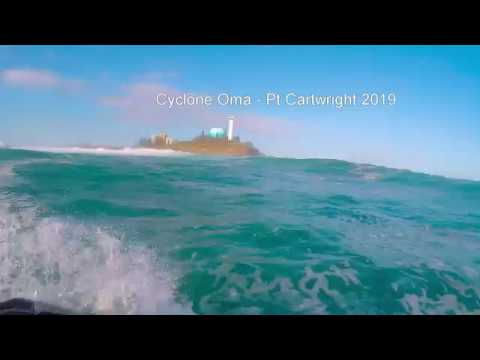 Cyclone Oma - Surf at Point Cartwright - YouTube