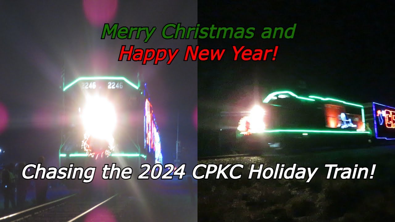 Chasing the 2024 CPKC Holiday Train! - YouTube