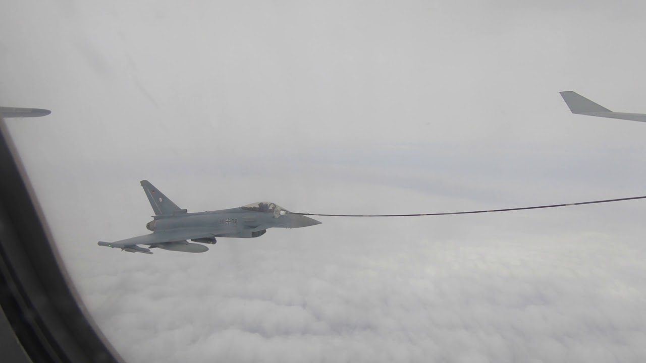 RAF Airbus A330 'Raven50' Flight EART 2019 - Air to Air - YouTube