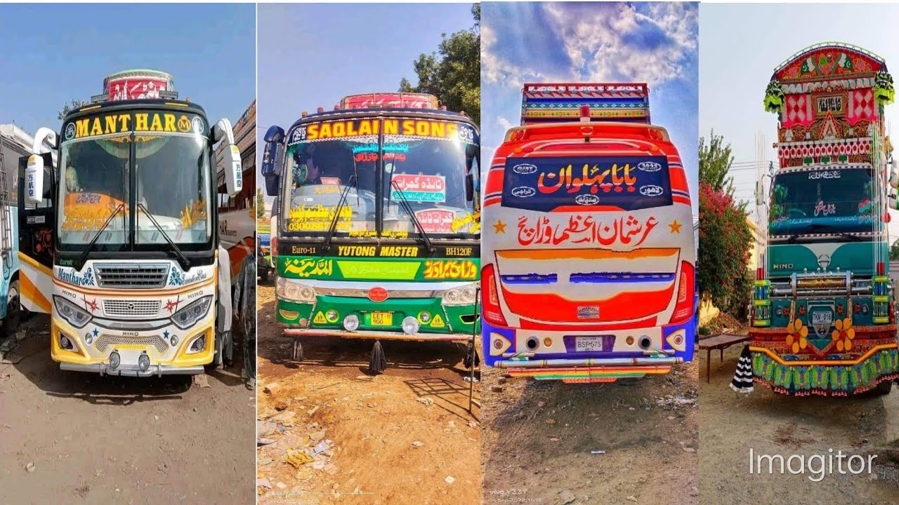 Pakistani Beautiful Luxury Buses, Truck Decoration Pakistan Lahori ...