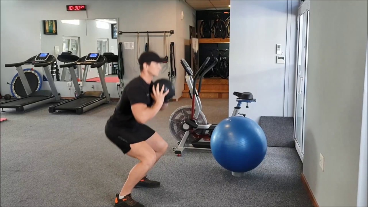 Squat MB Wall Slam - YouTube