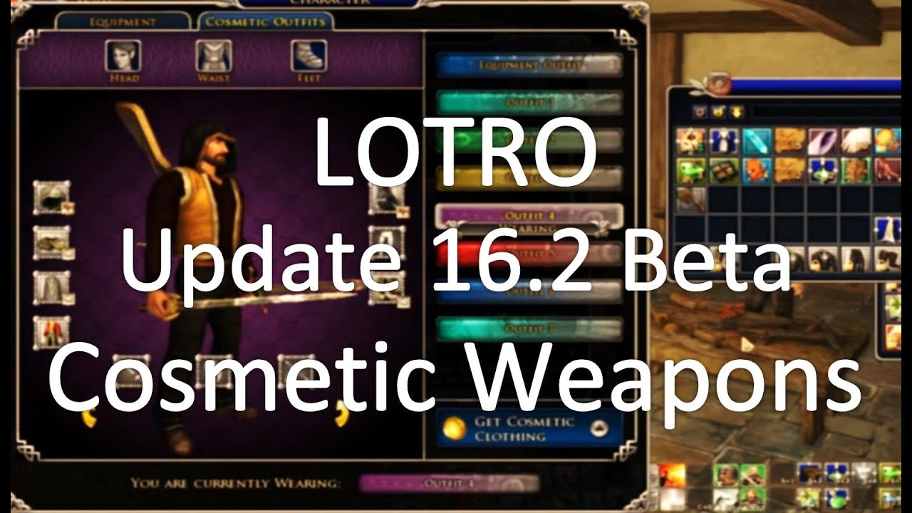 Cosmetic Weapons - LOTRO Update 16.2 Beta - YouTube