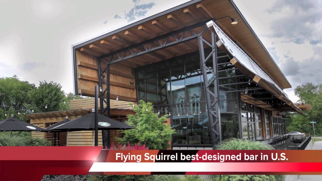 Flying Squirrel bar voted best-designed bar in America - YouTube