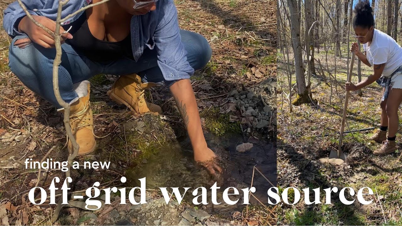 drinking water from a hole in the ground? / tapping a seep well - YouTube