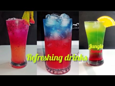 7 refreshing satisfying drinks asmr vedio🍹🍸🍷#refreshing #asmr#drink ...