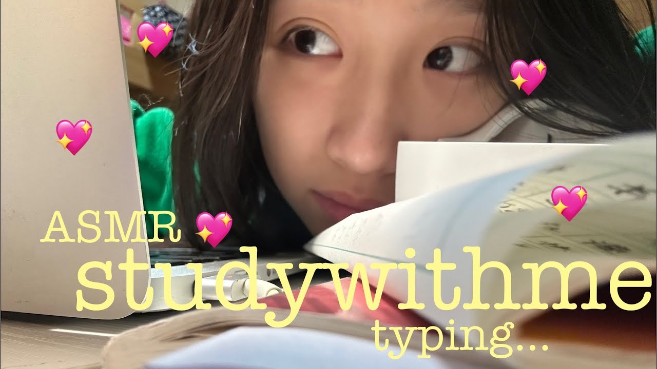 studywithme 💖 real background noise and typing sound💬 - YouTube