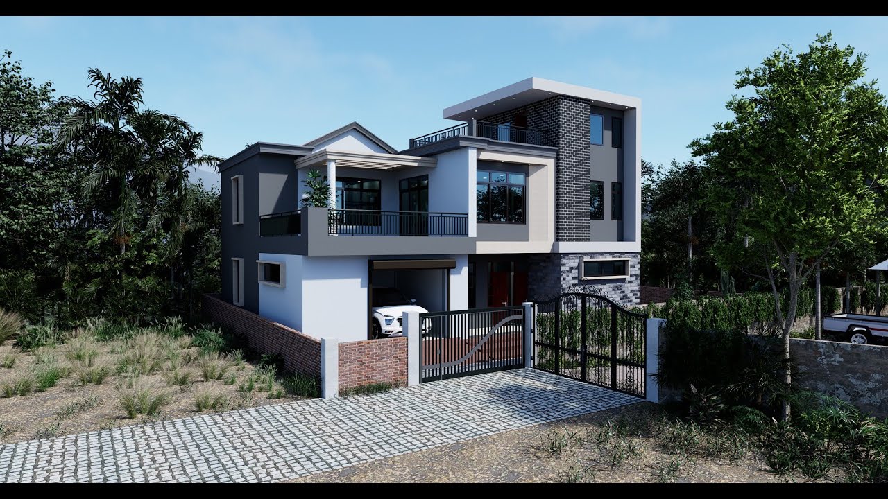 Virtual Tour & Design of Pu C Lalrempuia House - YouTube