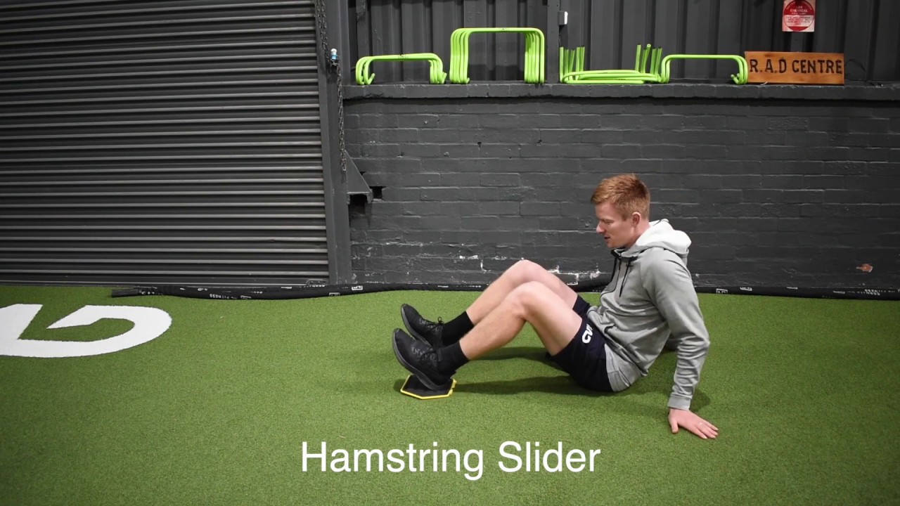 Hamstring slider - YouTube