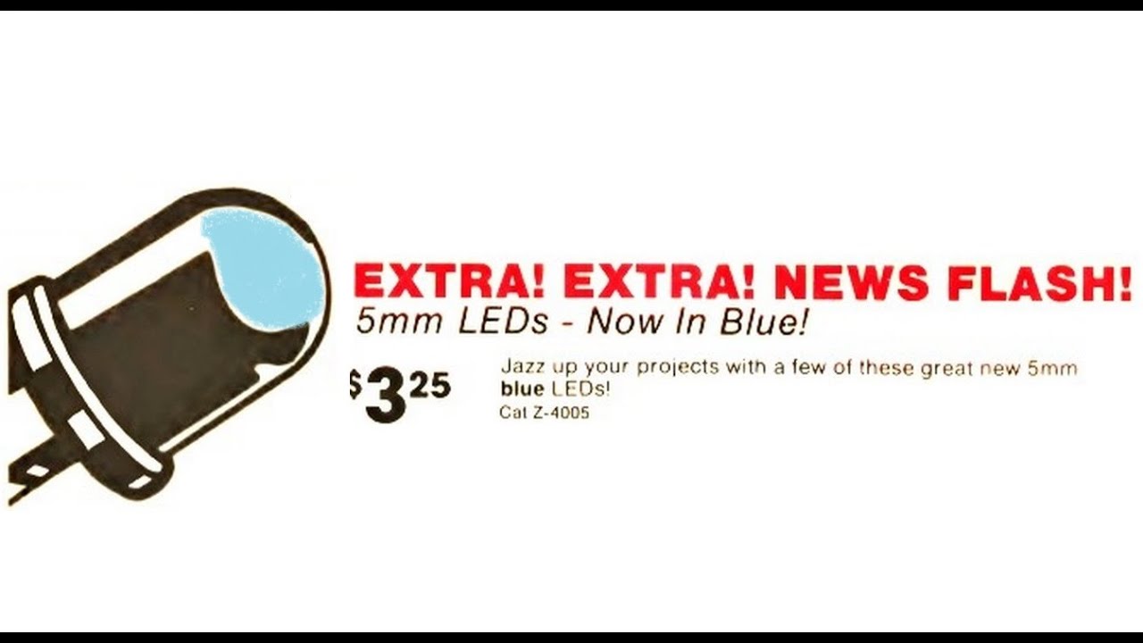 First Blue LED Sold By Dick Smith Electronics 30 Years Ago - YouTube