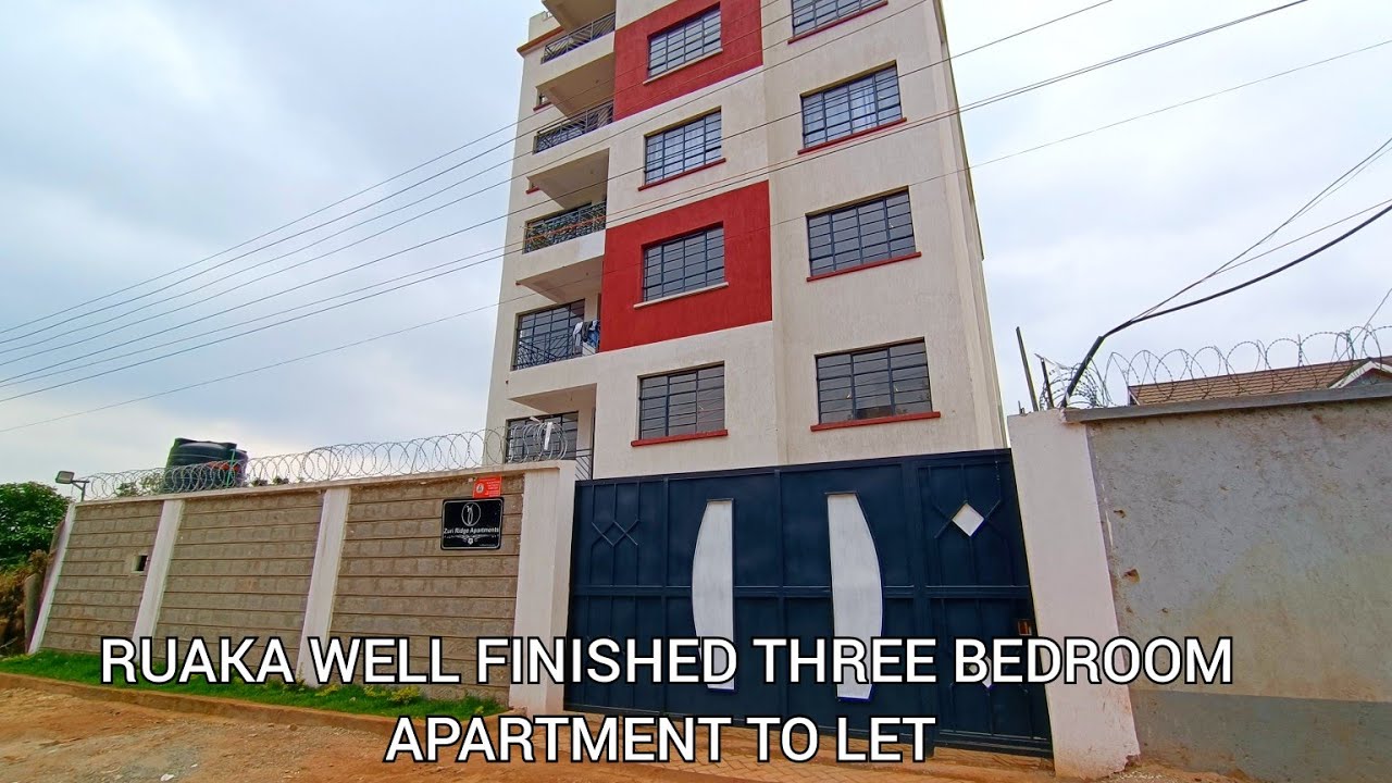 Ruaka modern three bedroom apartment units to let | A spacious vacant 3 ...