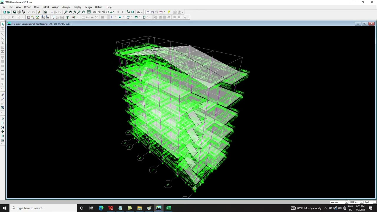 ETABS 9.7.1 (Lesson 21) - YouTube
