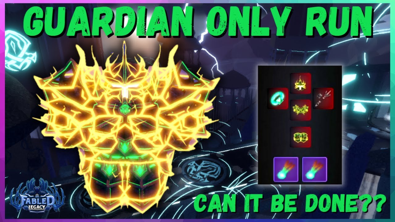 Roblox Fabled Legacy // Thundering Peaks Calamity // Guardian Run ONLY ...