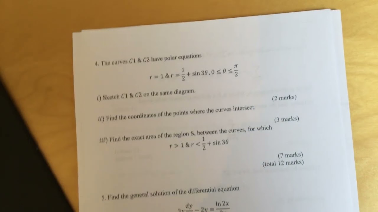 Edexcel Core Pure Mathematics Paper 1 June 2022 potential paper # ...