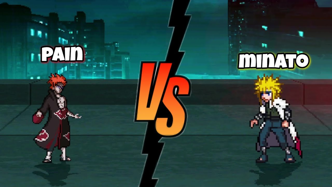 Pain Vs Minato naruto fights / mugen - YouTube