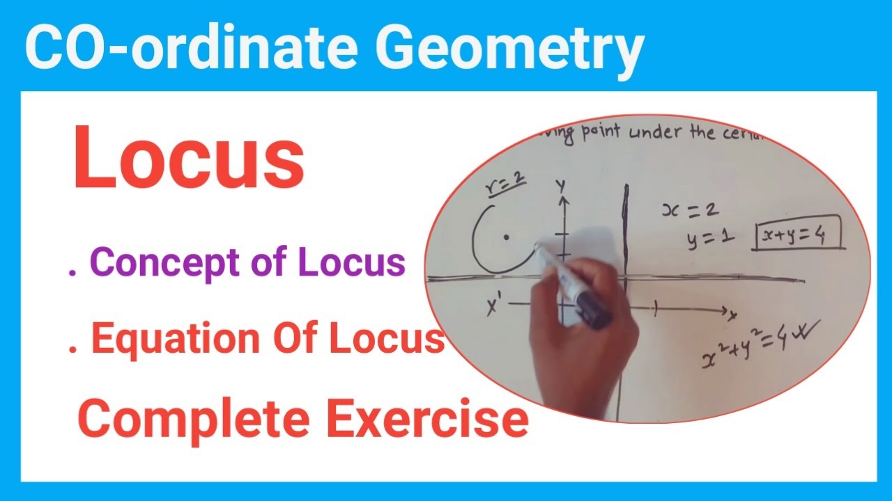 Co-ordinate Geometry || locus class 9 complete exercise long questions ...
