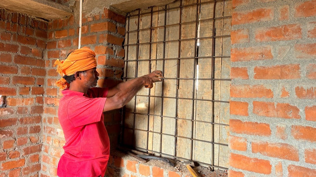 Technology of Wall Cupboard Making Formwork with Iron Rod Accurately ...