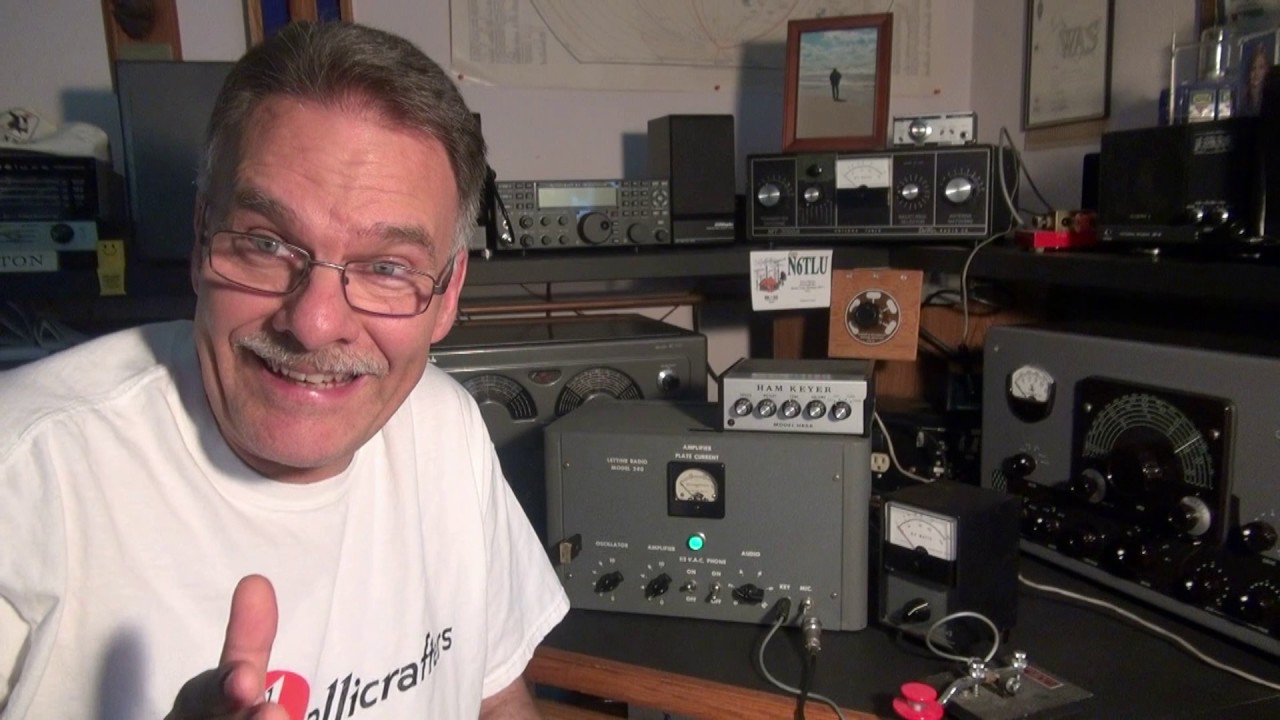 Hammared Ham Presents Lettine 240 AM CW Tube Ham Transmitter Demo - YouTube