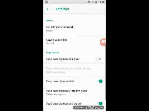 klavye ayarları tahmin aç kapat Androidone NOKİA MİA1 NEXUS GM PİXEL GENERALMOBİL geçmiş sil öngörü