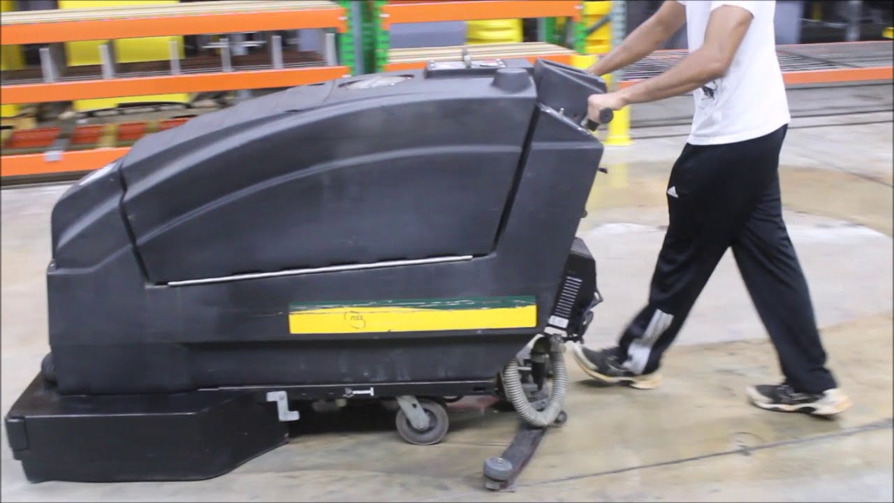 2012 NSS WRANGLER 3330 WALK BEHIND FLOOR SCRUBBER - YouTube