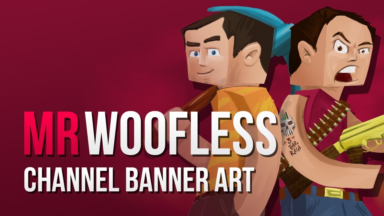 Mr. Woofless Channel Banner Art - YouTube