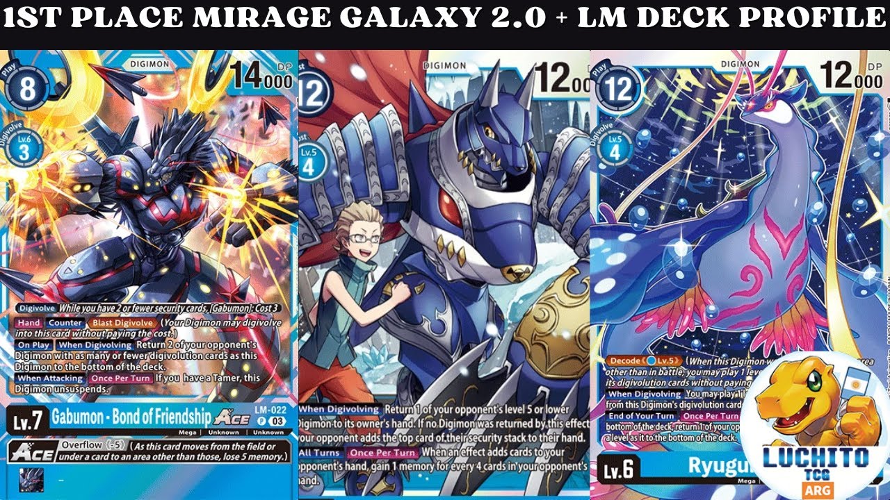 1st place Miragegaogamon Galaxy Ultimate cup Diciembre - Digimon tcg 2. ...